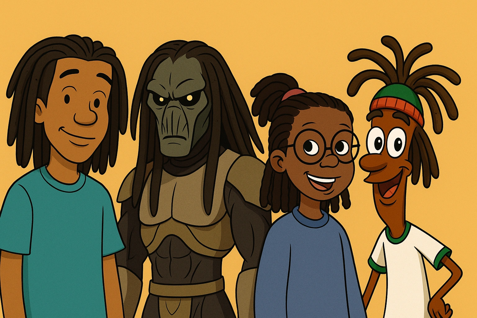 Cartoon Characters With Dreads: Iconic Designs, Meaning ...